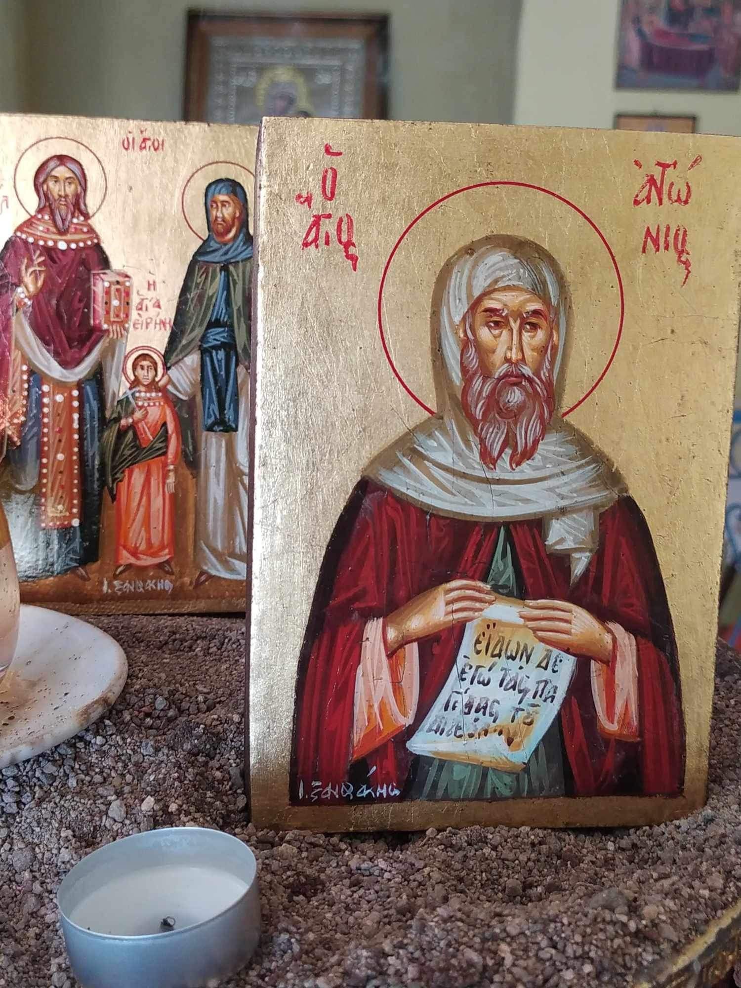 Hand painted Certified Icons of Greece - Agios Antonios | Taste & Art ...