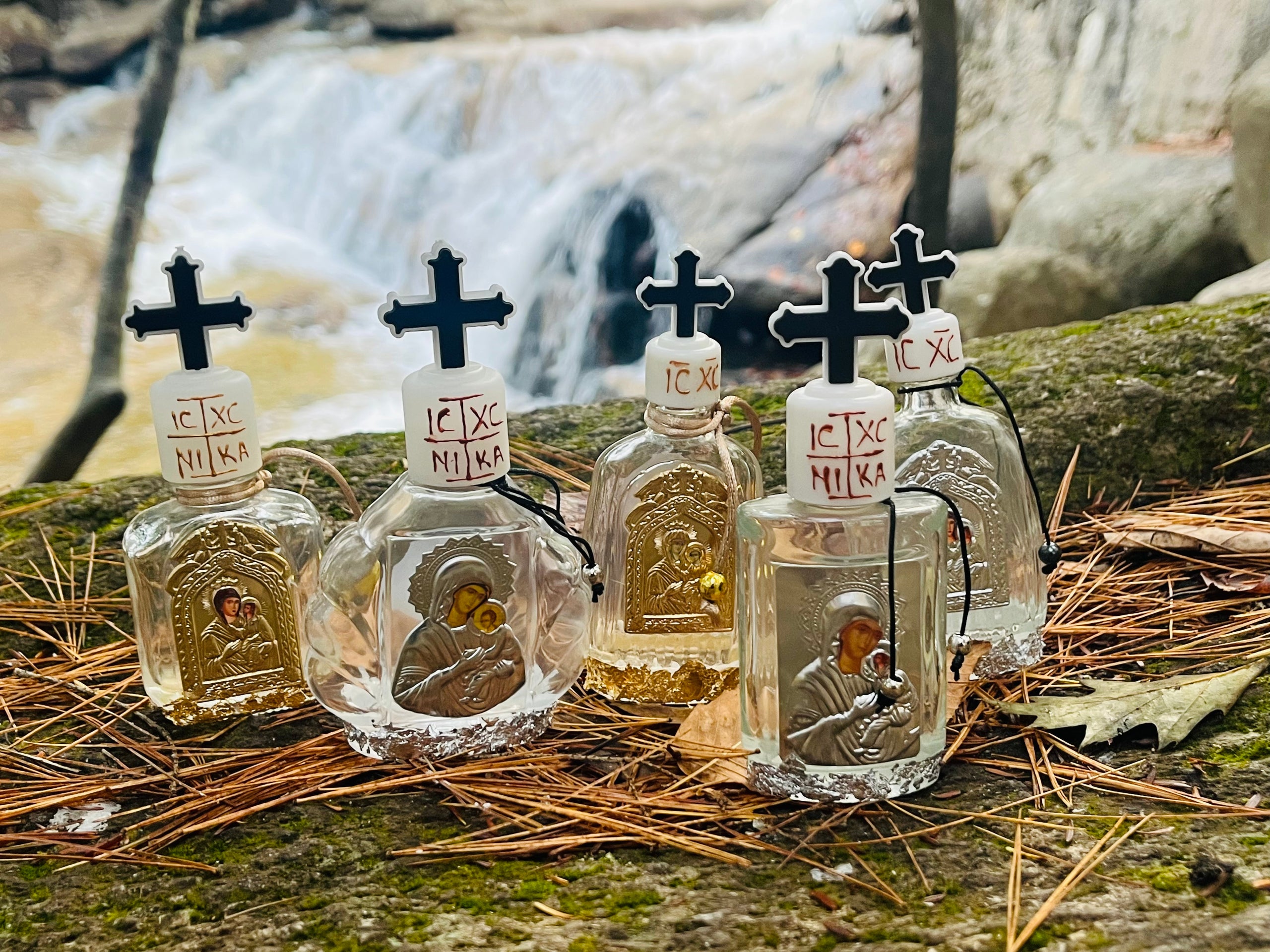 Orthodox Glass Holy Water bottles | Taste & Art of Greece