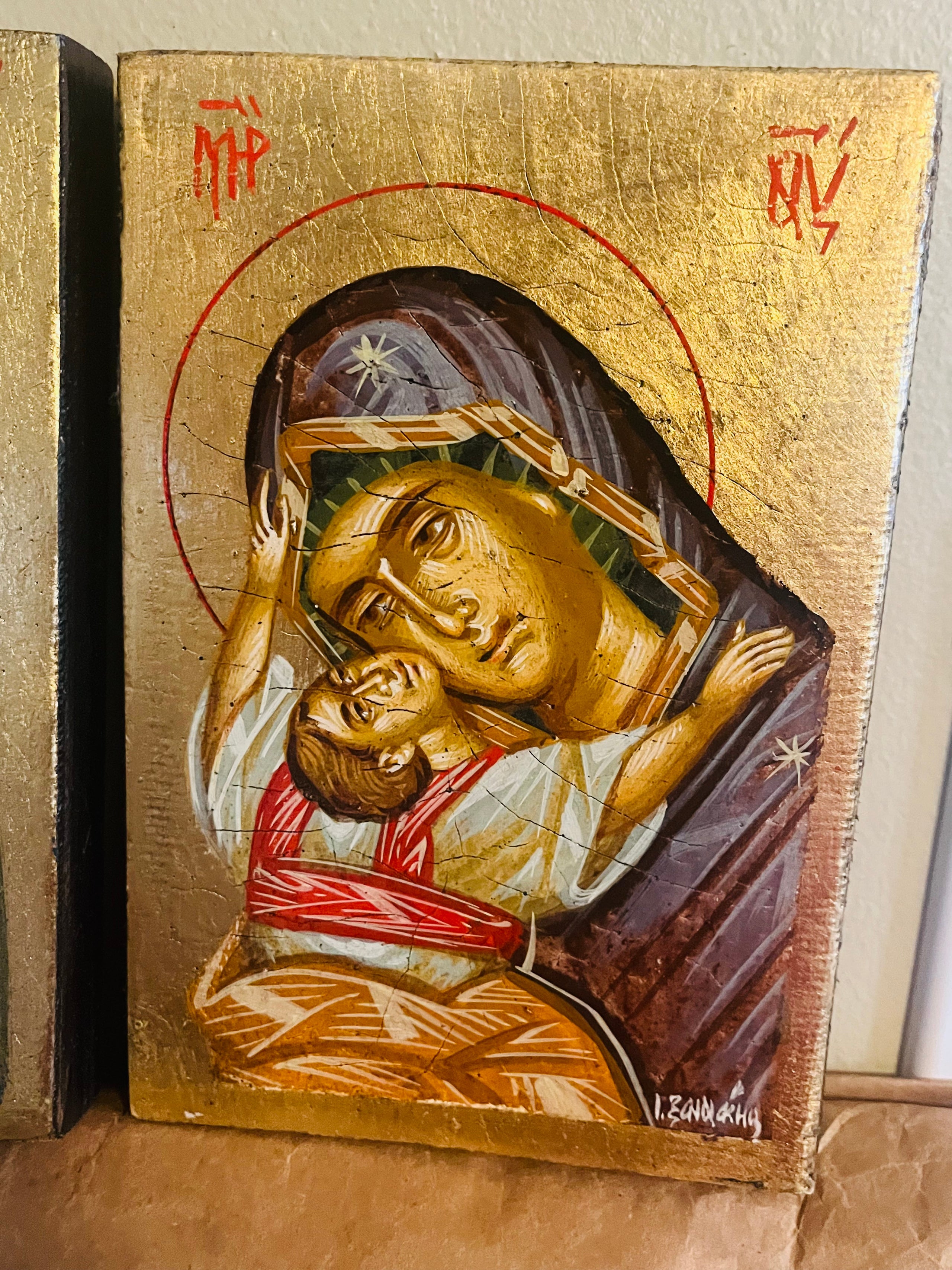 Hand painted Certified Icons of Greece - Panagia | Taste & Art of Greece
