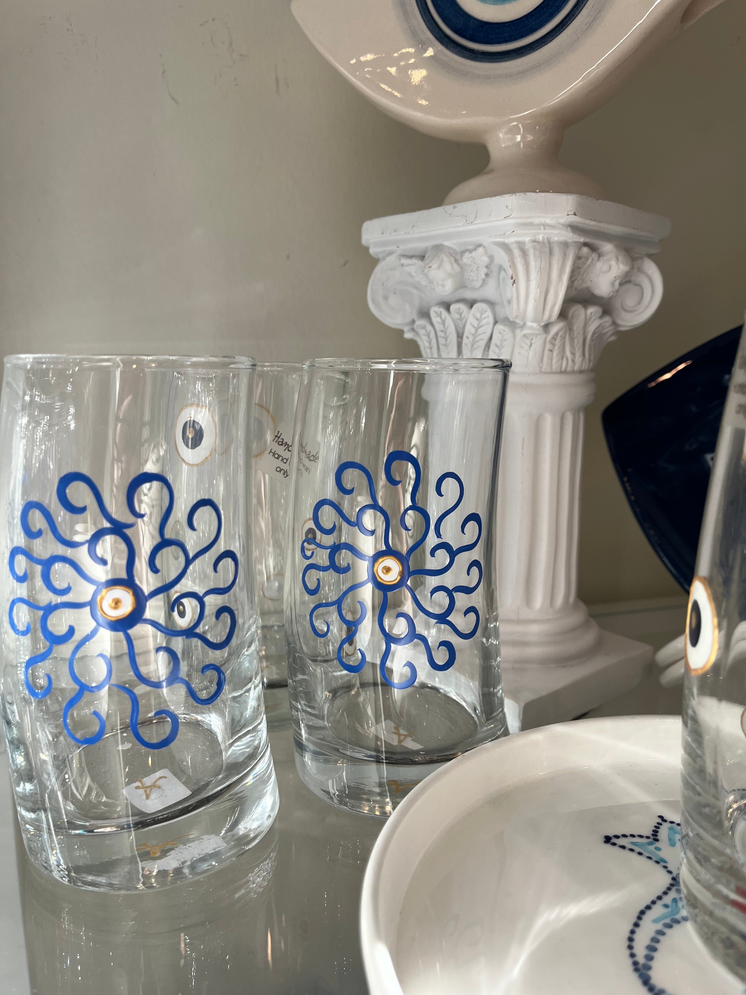 Mati Swirl Frappe Glasses | Taste & Art of Greece